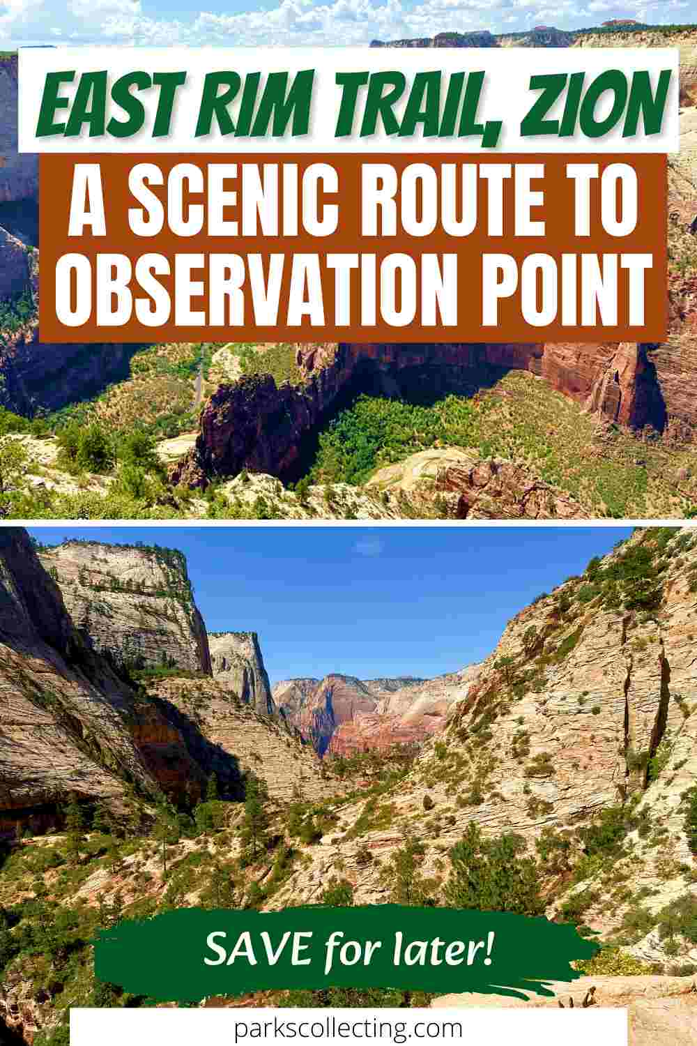 The East Rim Trail To Observation Point In Zion National Park 2025